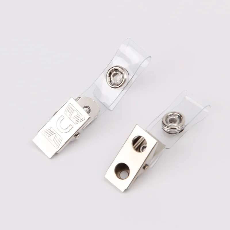 Classic Metal Id Badge Clip Holder For Id Attachment - Buy Badge Clip ...