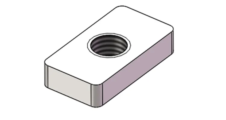 Custom M4 M5 M6 M8 M10 Rectangular Sliding T Slot Nut For 10slot ...