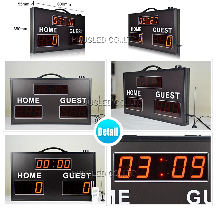 New Design Led Portable Scoreboard Mini Football Led Scoreboard Led ...