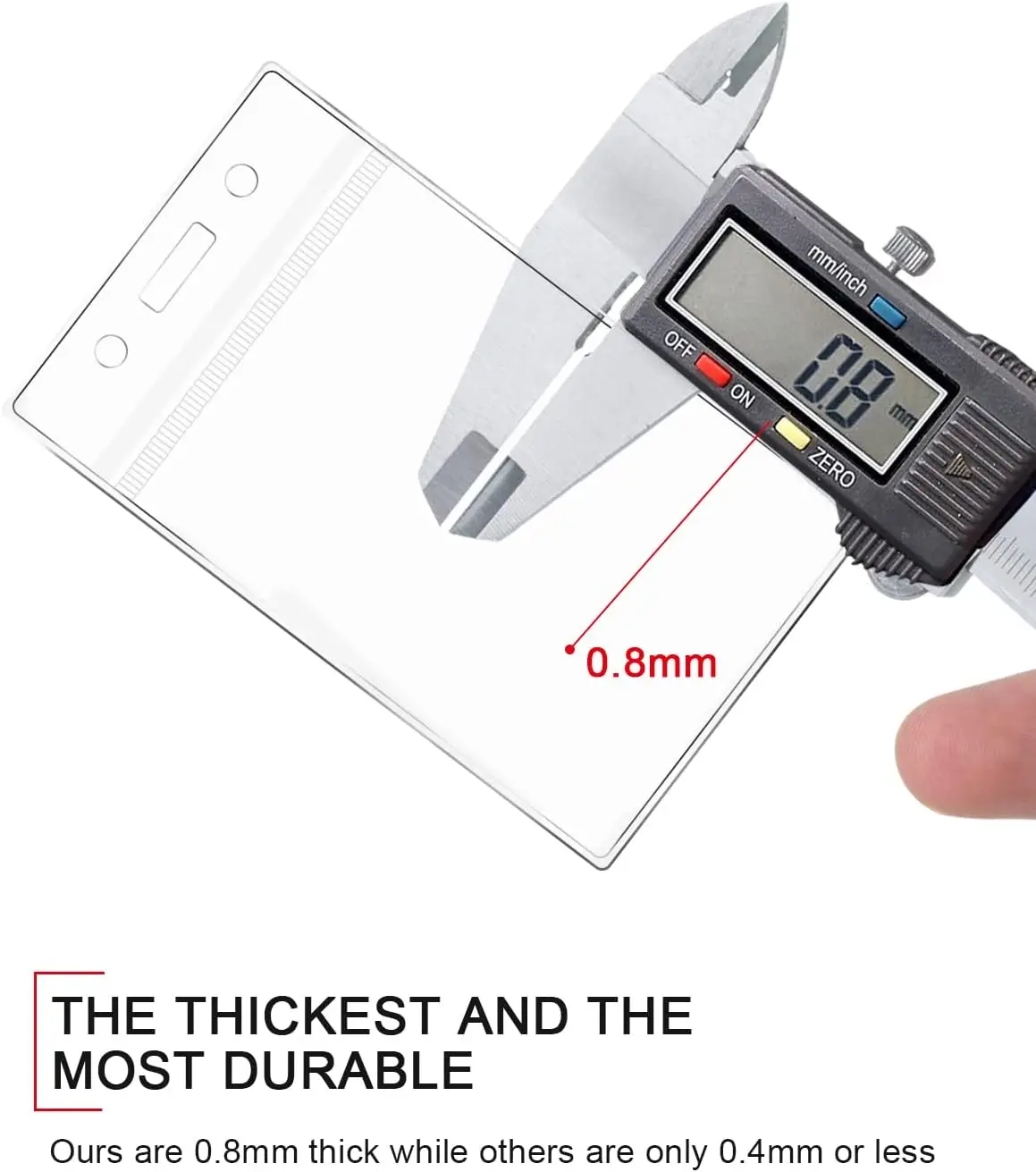 Business Badge Double Sided Transparent Bank Credit Card Holder ...