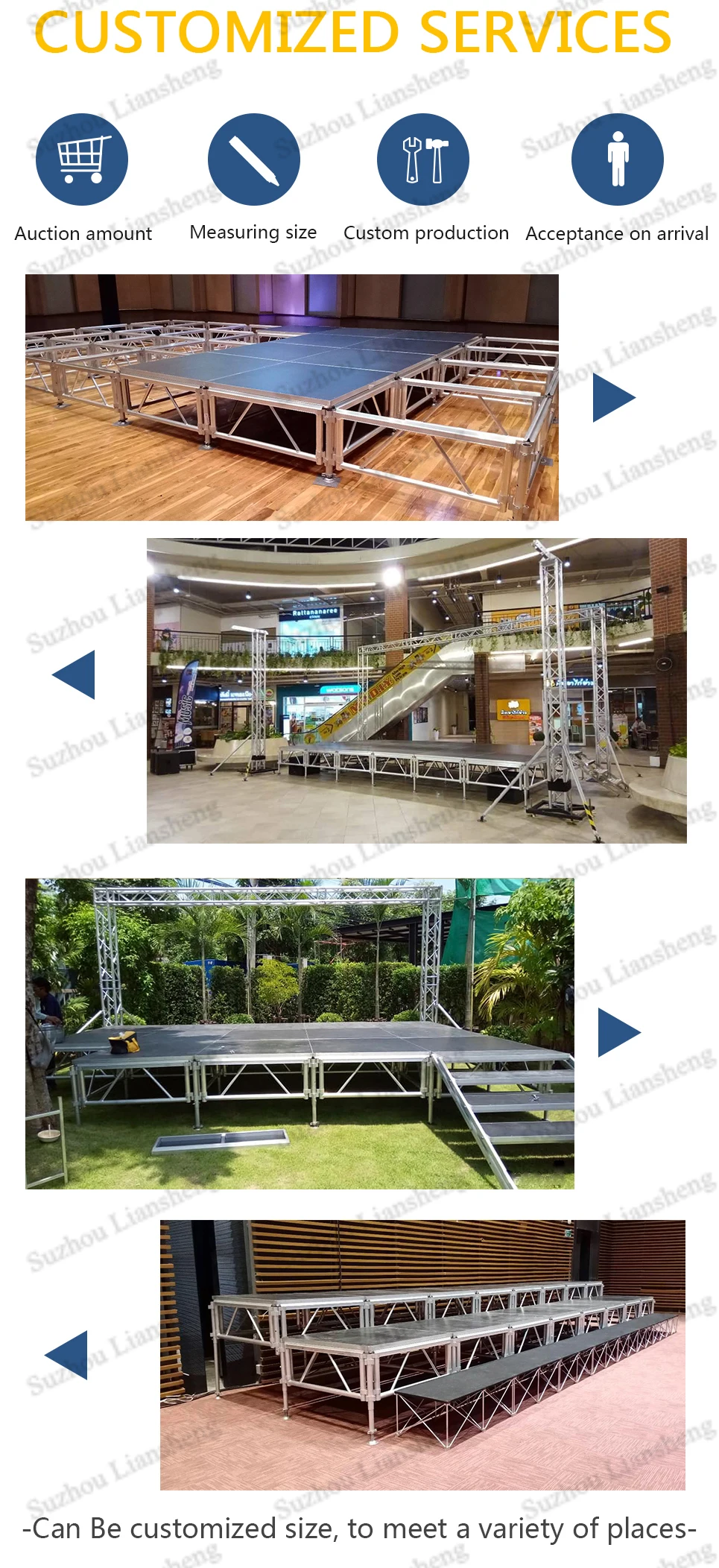 Wholesale Event Stage Platform With Light Mobile Stage Truss With Sound ...