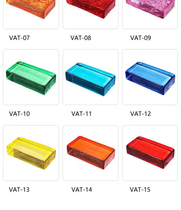 Solid Clear Glass Blocks - Decorative for Home & Bathroom