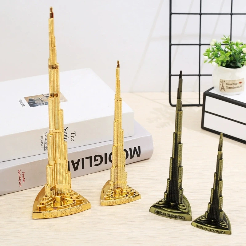 Antique Style Burj Khalifa Metal Art Piece High-End Corporate Gift for ...