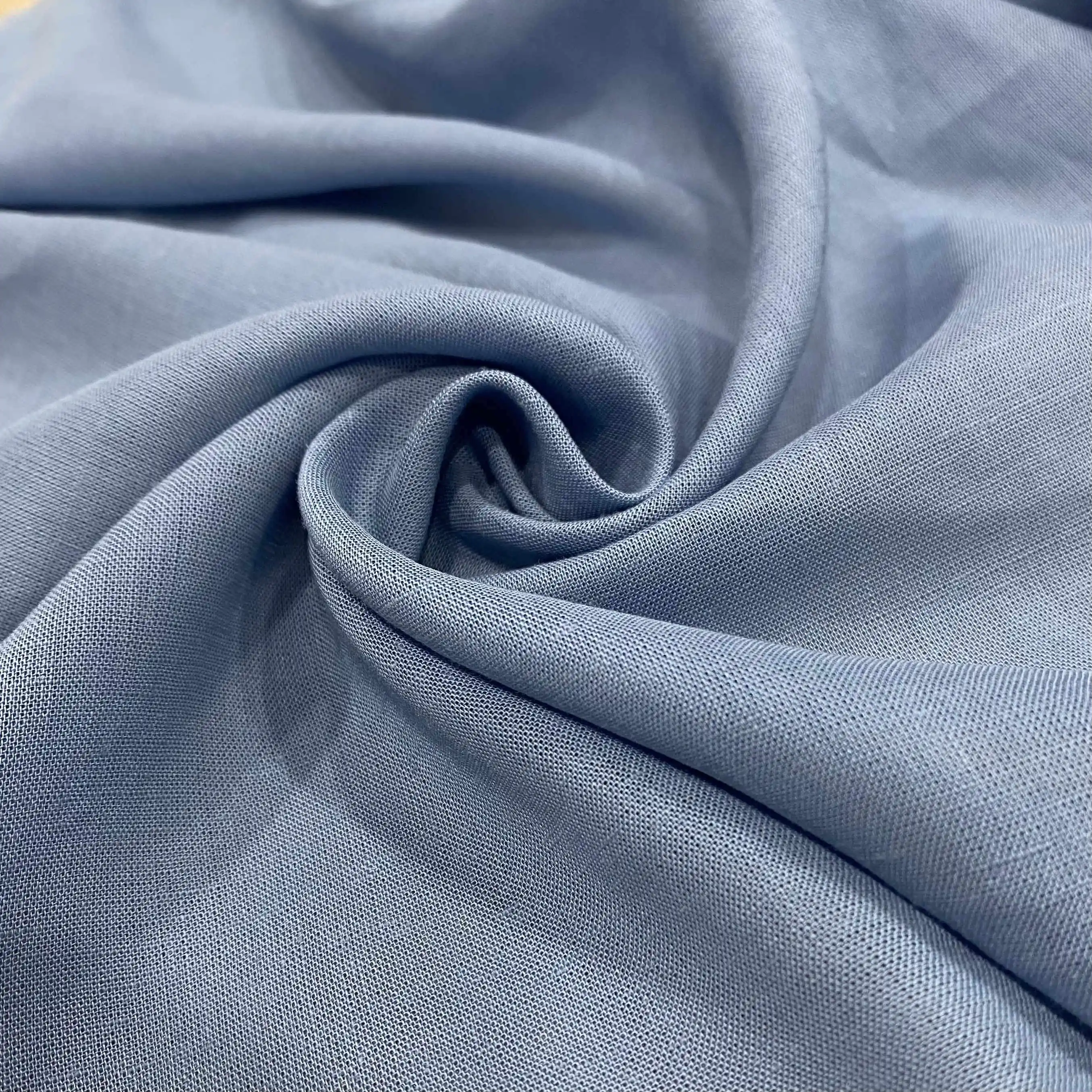 Wholesale Solid Color Plain Dyed Natural Thin Woven Linen Fabric Linen ...