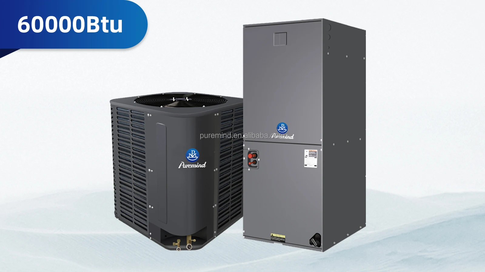 Puremind Us Standard 18 Seer Vertical Air Handler Ahu 3ton 4ton 5ton ...