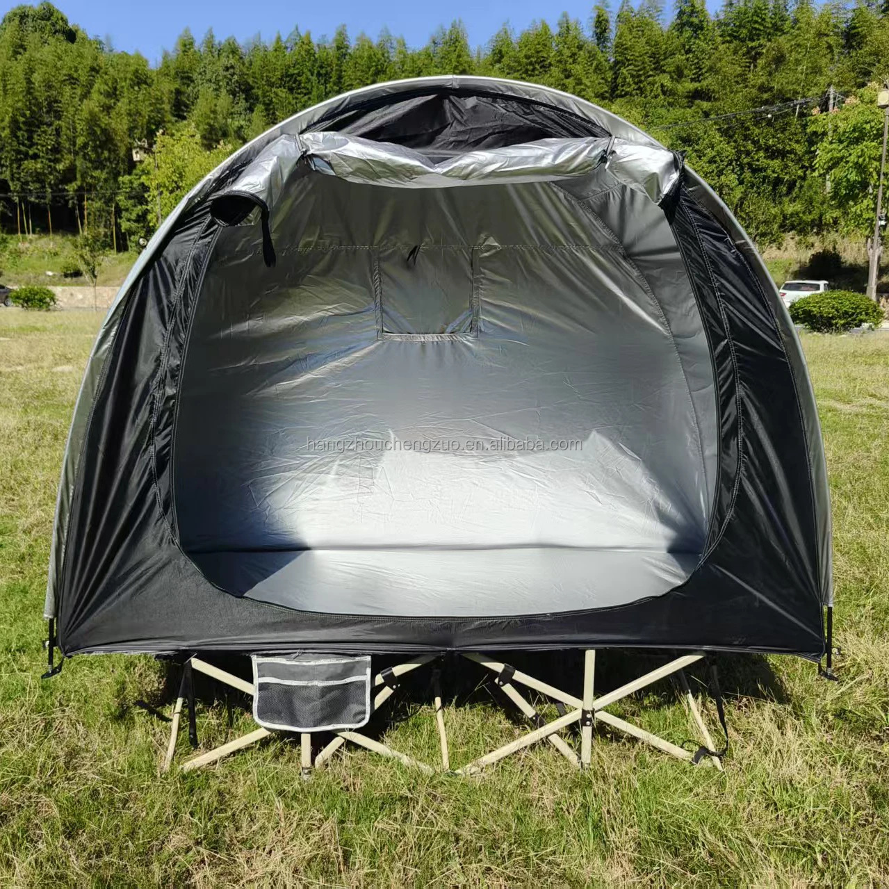 4-in-1 Camping Cot Tent, Foldable Elevated Tent Set for 1 Person,Off ...