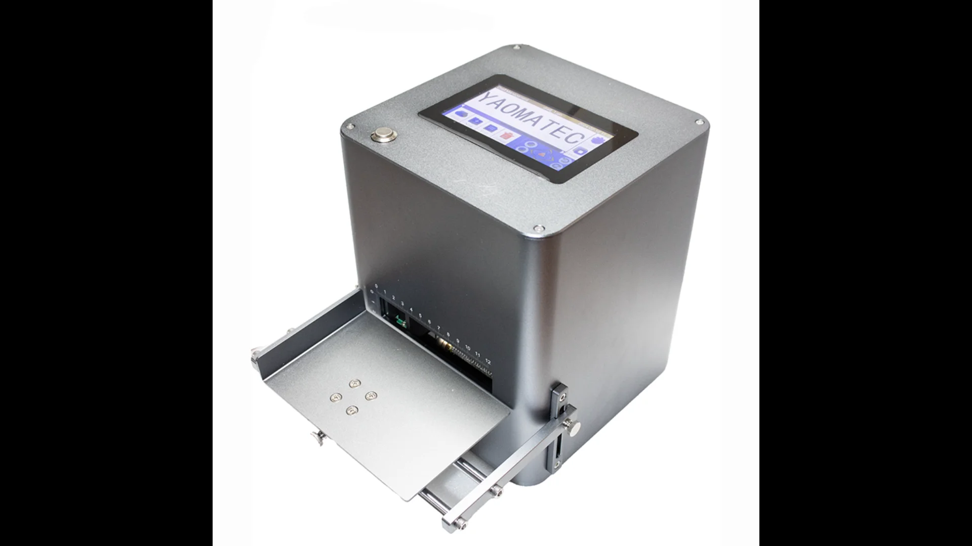 Yaomatec 5-inch Automatic Expiry Date Portable Desktop Static Printer Batch Code Coding Machine ...