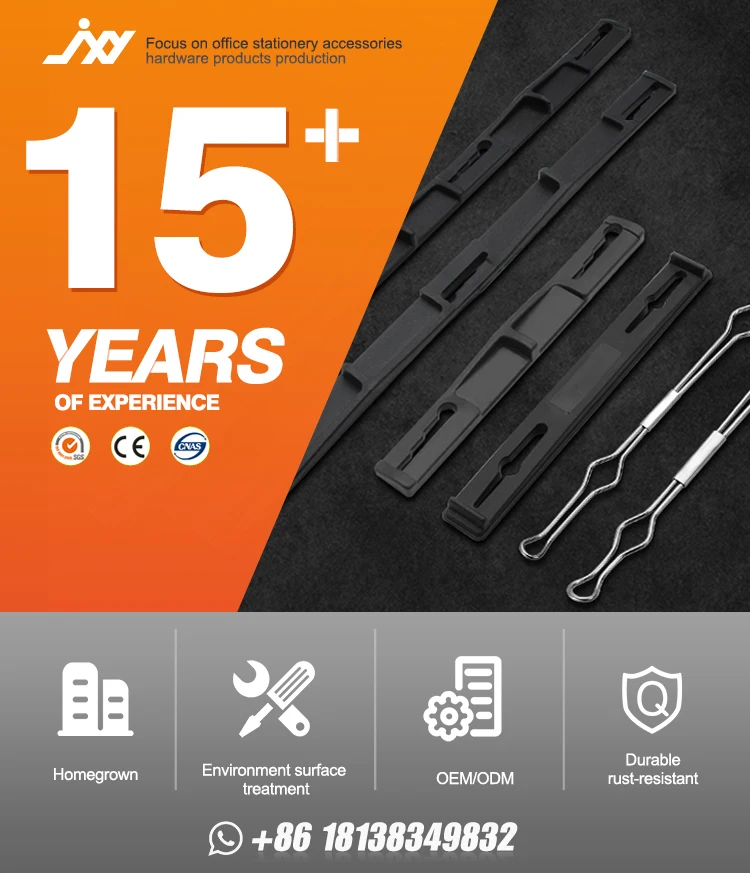 Black Plastic Binder Compressor Bar - Secure Your Papers