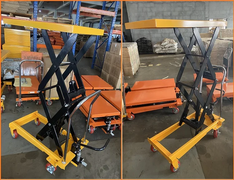 Modern Design Foot Hydraulic Scissor Lift Table 350kg 500kg 750kg ...