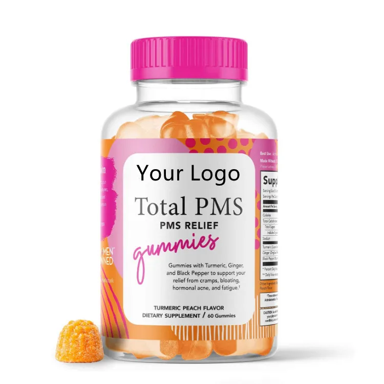 Pms Gummies Contain Turmeric Black Pepper Extract Ginger Root Period ...