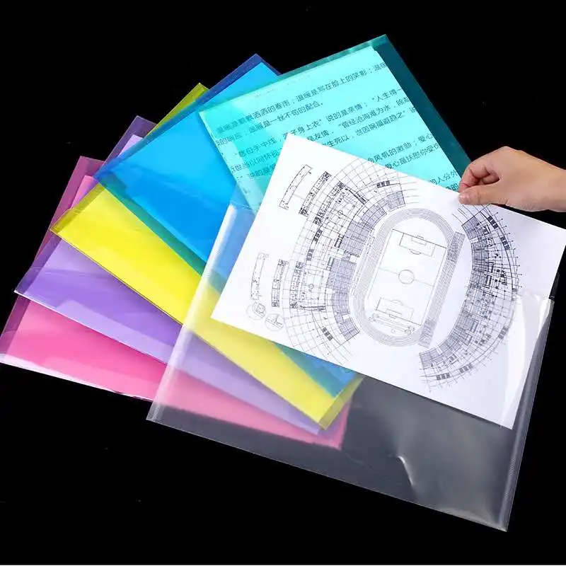 A4 Size Envelope File Folder Waterproof PP Document File Bag Plastic ...