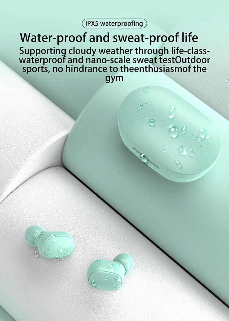 E6S TWS Earphones - Noise Cancelling, Waterproof, and Bluetooth V5.3