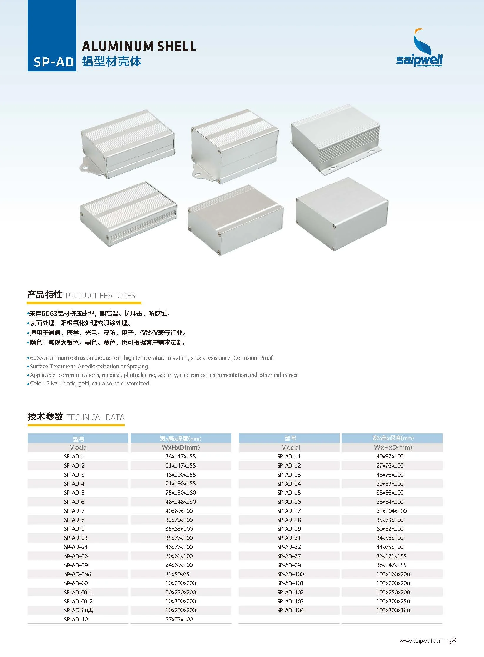 Saipwell IP66 Outdoor Industry Aluminum Junction Box Die-cast Aluminum ...