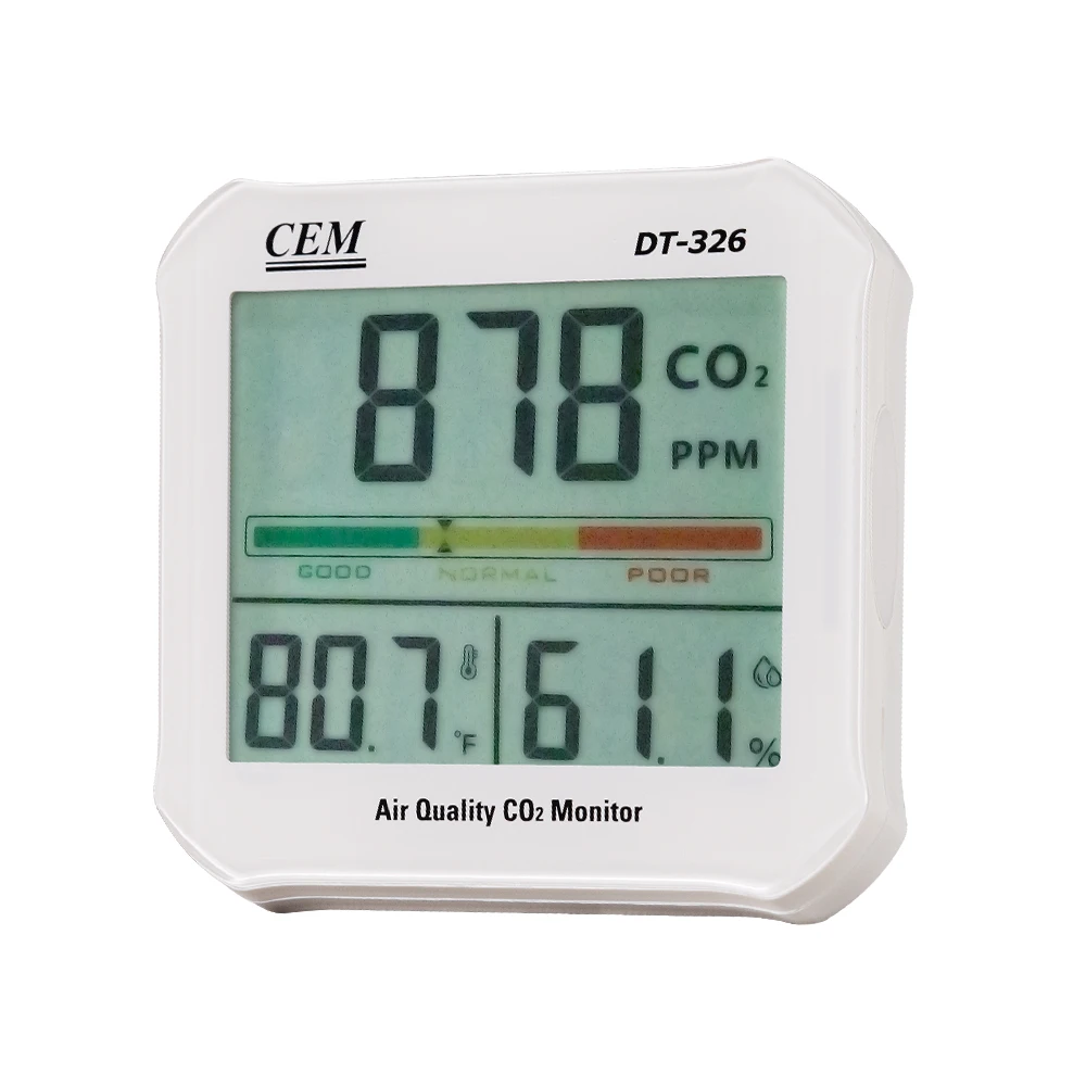 Cem Dt-326 5000ppm Desktop Co2 Carbon Dioxide Detector Co2 Meter Sensor Monitor - Buy Air ...
