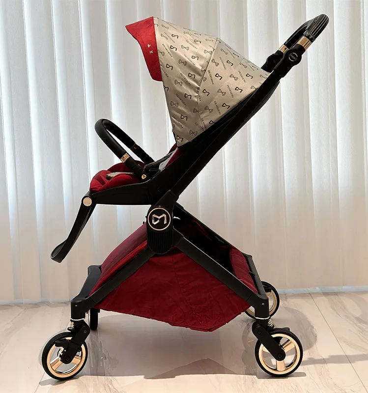 Sandblasting And Painting Process Foldable Big Child Baby Stroller 3 In ...