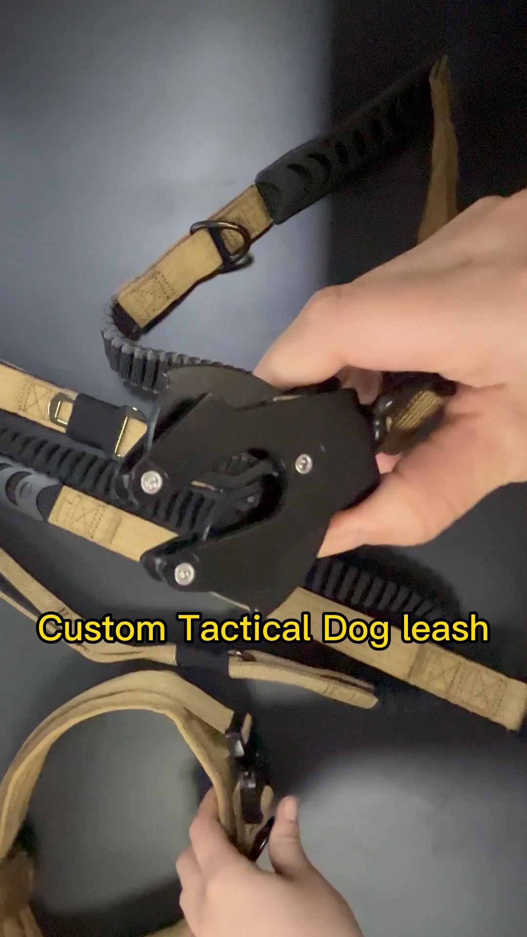 Heavy Duty Car Seat Belt Dog Leash Tactical Dog Bungee Leash 4-6ft No ...