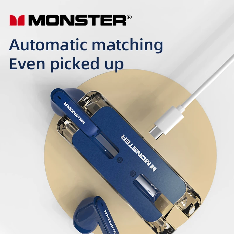 Hot Sale Monster Xkt08 Dual Mode Earphones Wireless Headphone Bt5.1 ...