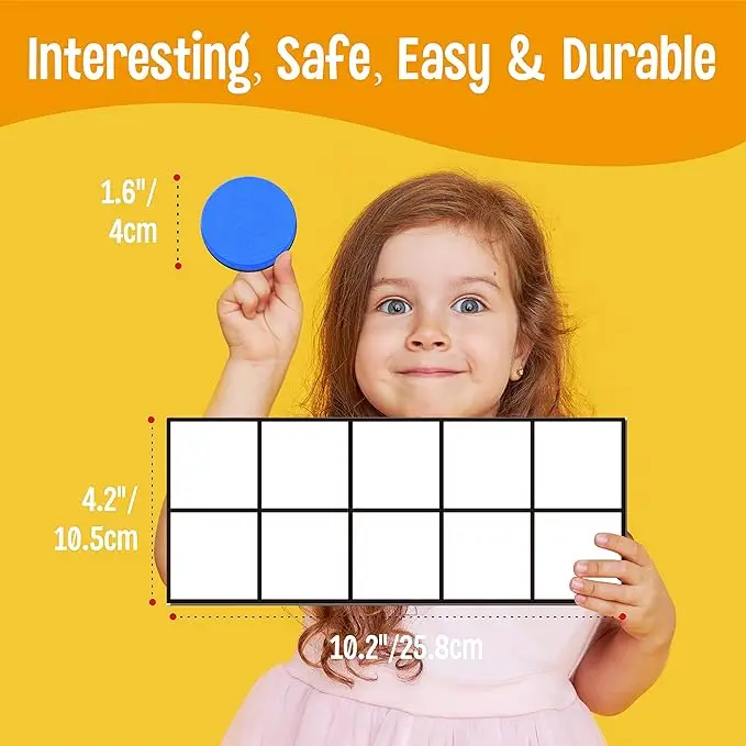 Magnetic Ten-frame Set,Educational Math Manipulatives For Classroom ...