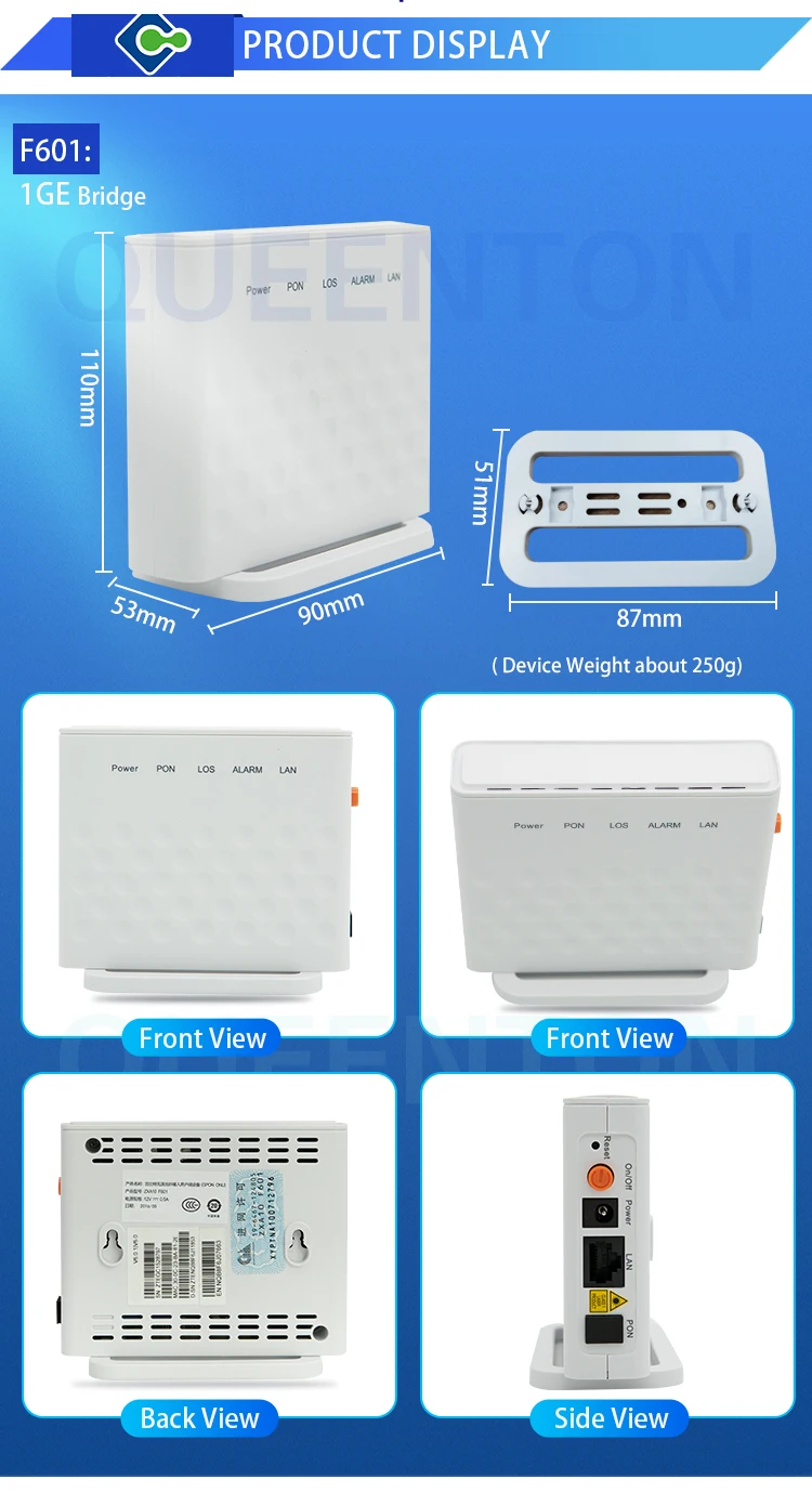 F601 V6.0 ONT Modem 1GE F601 EPON GPON ONT F401 GEPON Router F601 GPON ...