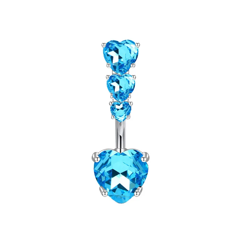 Gaby Hot Sale Silver 316L Surgical Steel Piercing Jewelry Heart ...