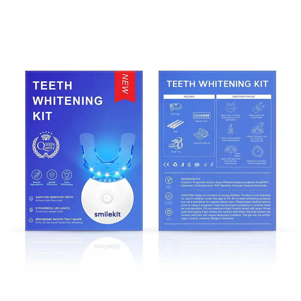 Private Logo Whitening Teeth Kit - Home Teeth Whitening Strips
