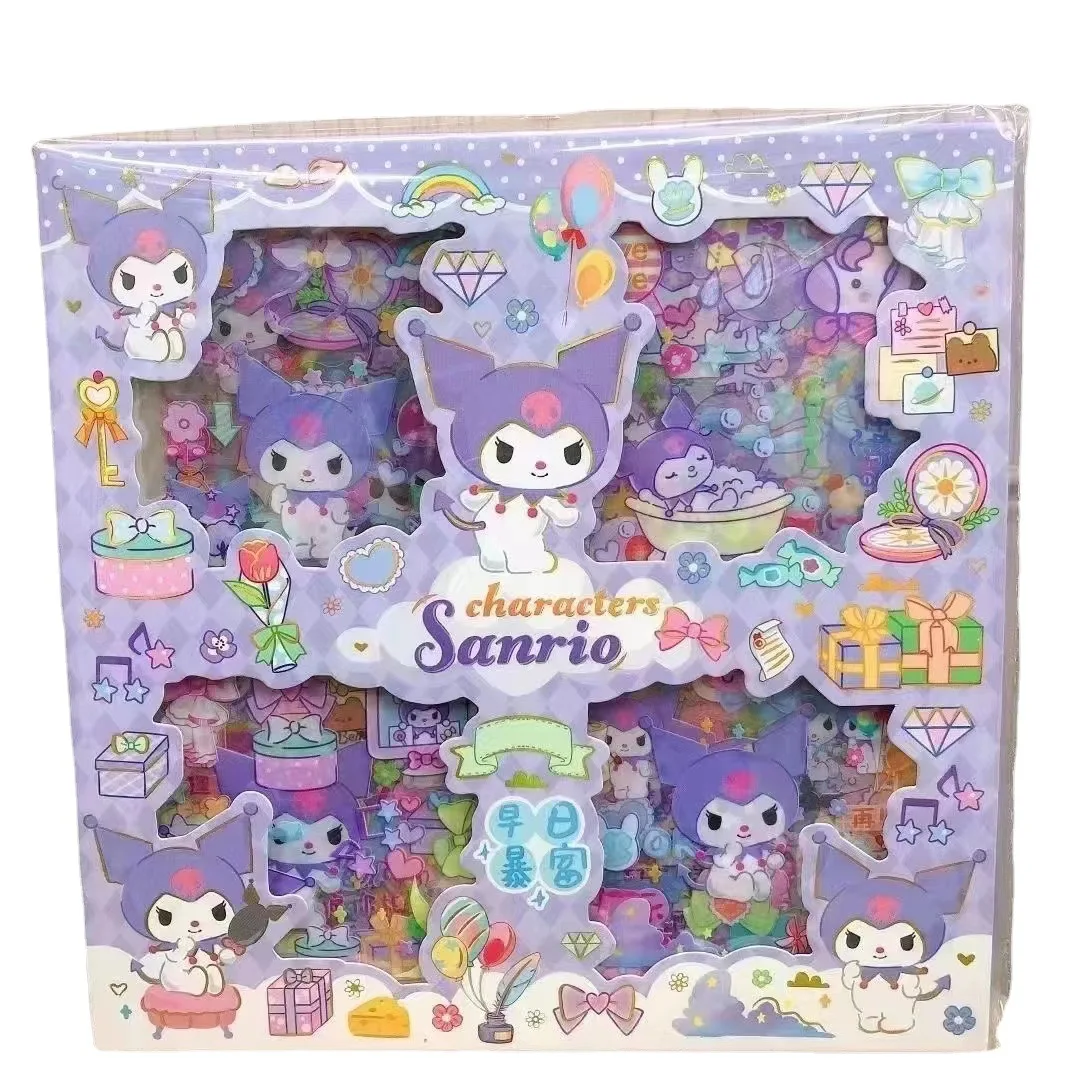 S411 Custom Transparent Handbook Sticker Set Kawaii Cartoon Girl's ...