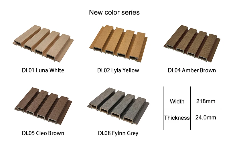 Outdoor Partition Wpc Wall Board Cladding Fluted Decorative Exterior ...