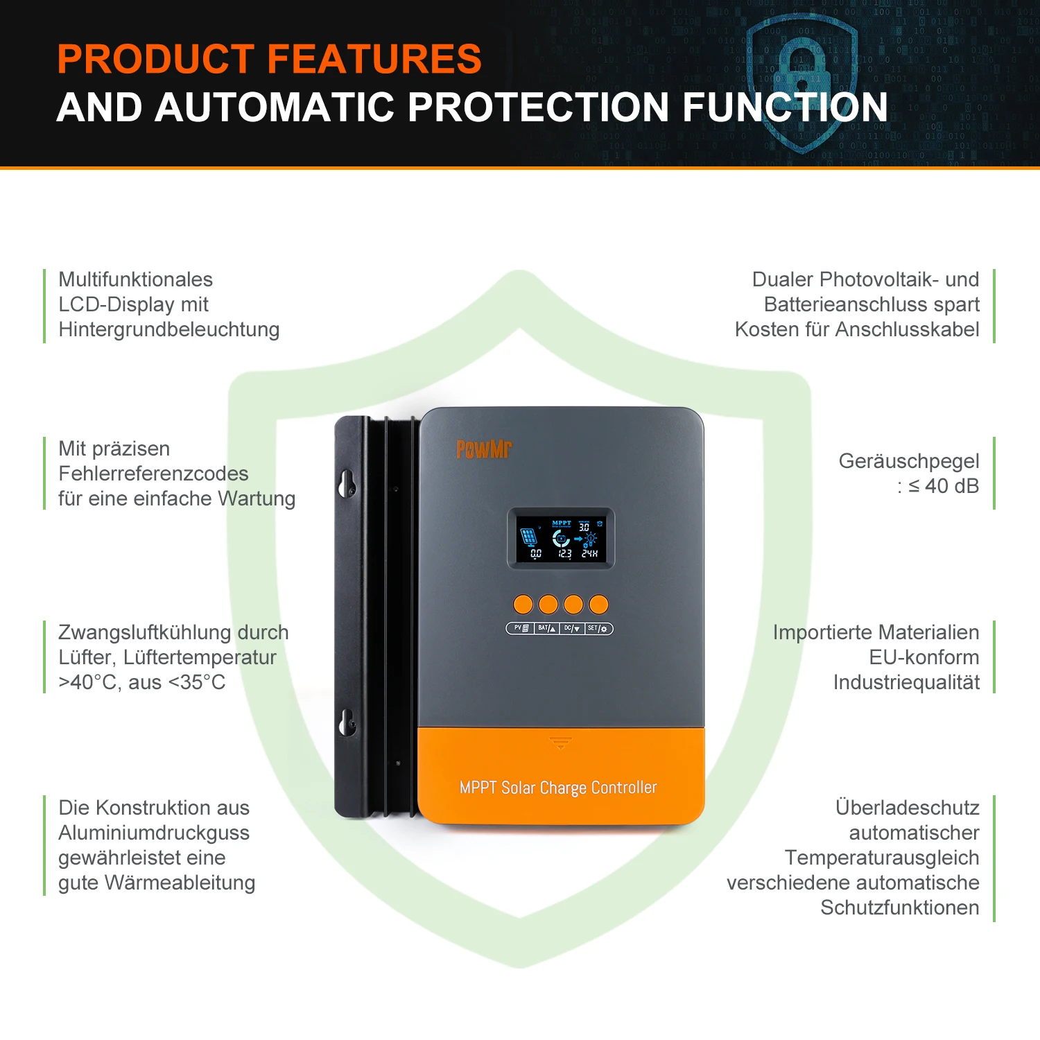 Powmr MPPT 60A Solar Charge Controller - Efficient & Reliable