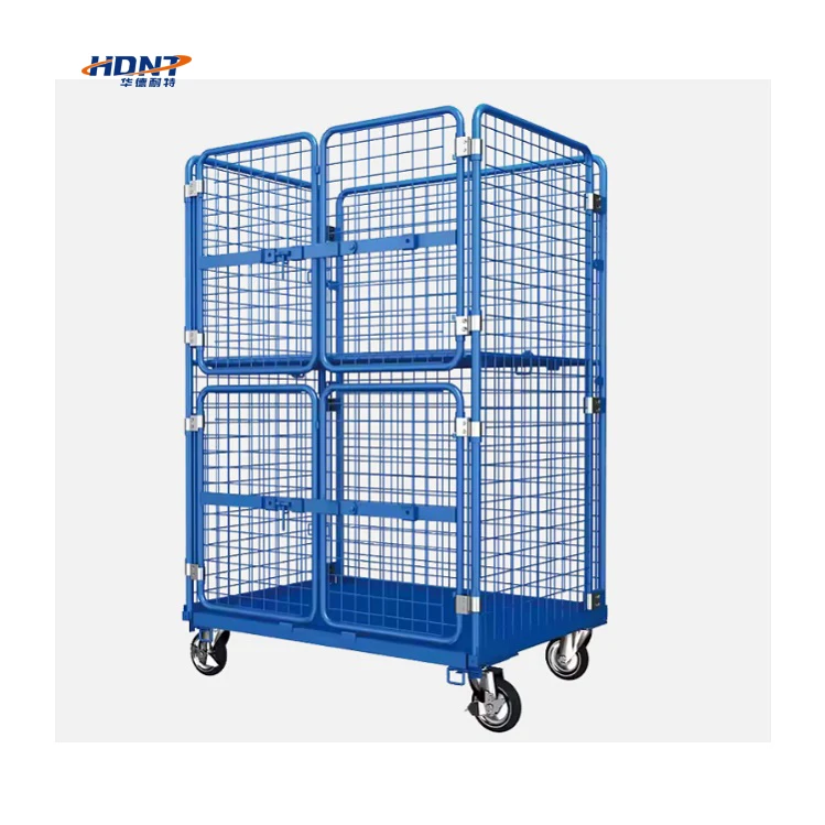 Steel Electrostatic Spraycoating Container Logistics Trolley Transport ...