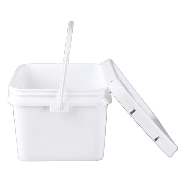 Wholesale Custom Food Grade 2 Gallon Square Plastic Buckets With Lids ...