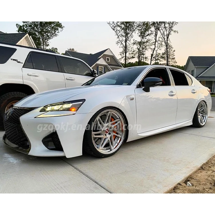 White GSF Carbon Fiber Front Fender Side Skirts for Lexus GS250 & GS350