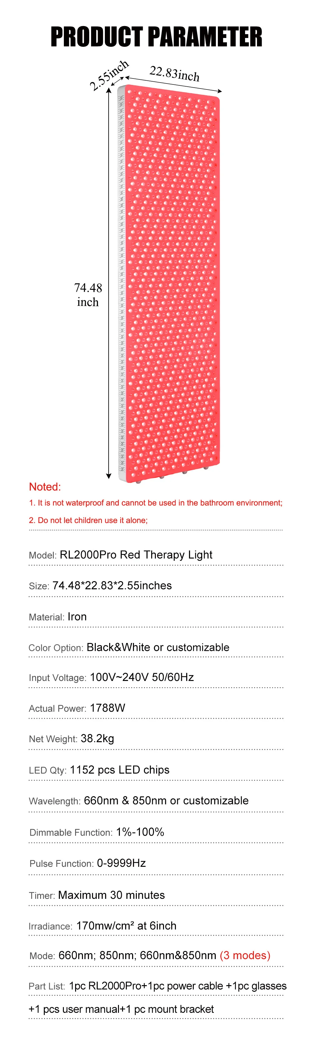 Ideatherapy Beautiful Biggest Full Body Panel Red Light Therapy ...