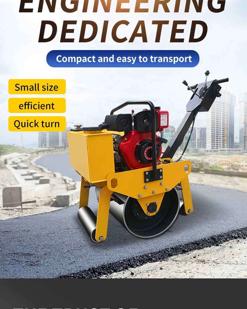 Small Planting Turf Compactor Ditch Backfill Compactor Single Steel ...