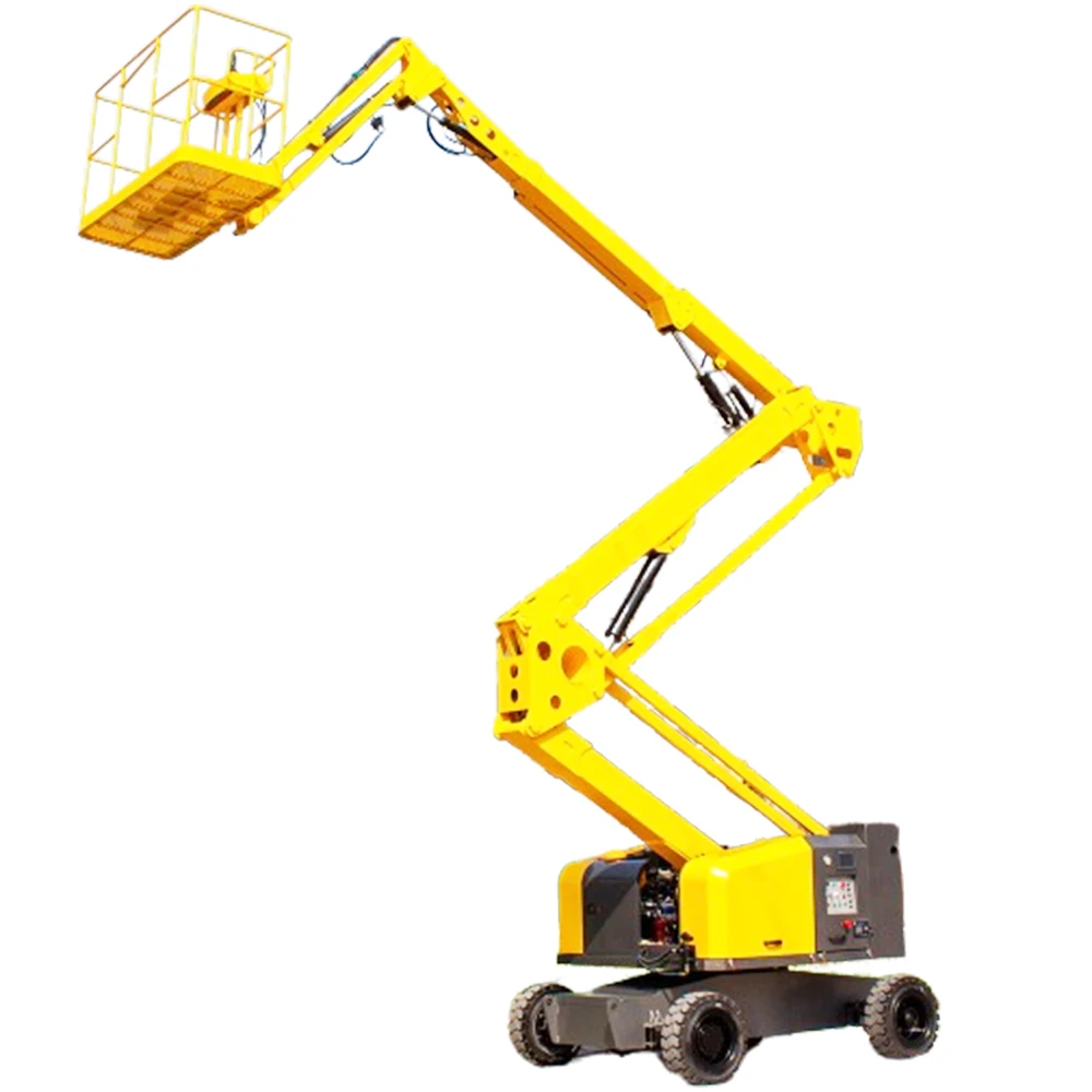 Articulating Ladder Types Hydraulic Cherry Picker 8m Boom Lift Towable ...