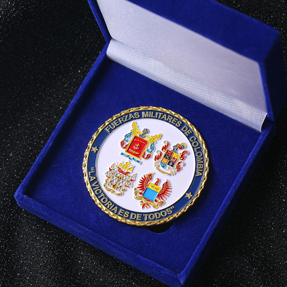 Factory Custom Challenge Coin Gold 360 Degree Rotatable Coins ...