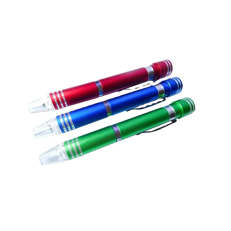 Aluminium Pen Shaped 6 Bits Led Screwdriver 6 In 1 Light Pen ...