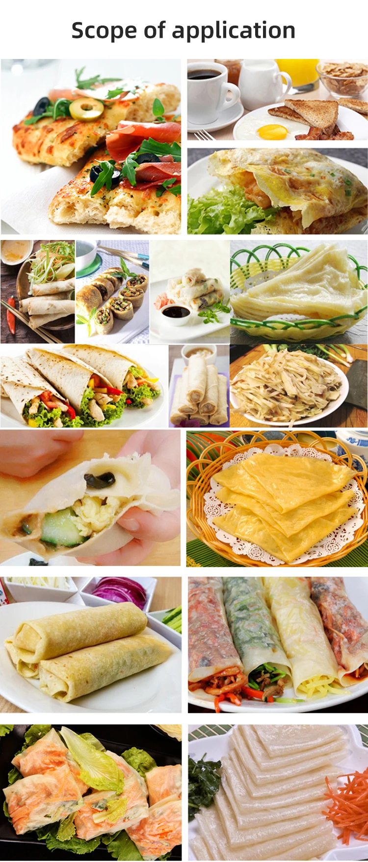Full Automatic Chapati Making Machine / Tortilla Roti Maker/pizza Base ...