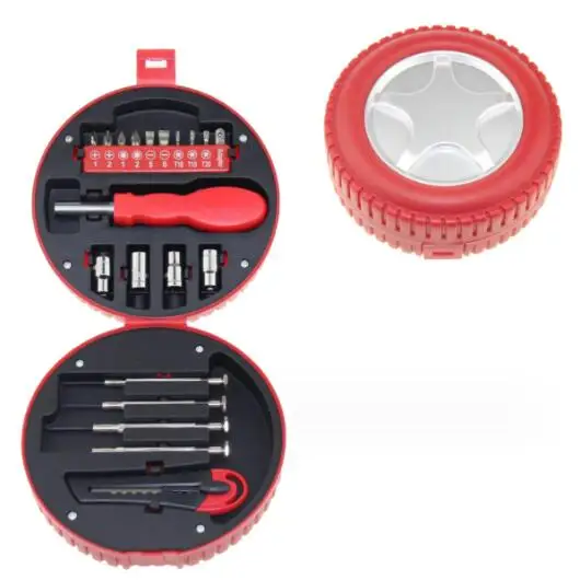 Factory Tyre Shape Tool Set Promotional Gift Car Wheel Shape Tool Kit ...
