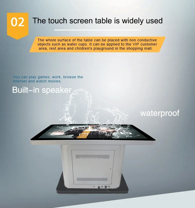 Interactive Screen Desk Smart Coffee Lcd Display Touch Table For ...