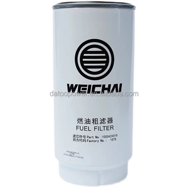 Truck Fuel Filter Weichai Diesel Engine Parts Fuel Filter 1000424916 ...