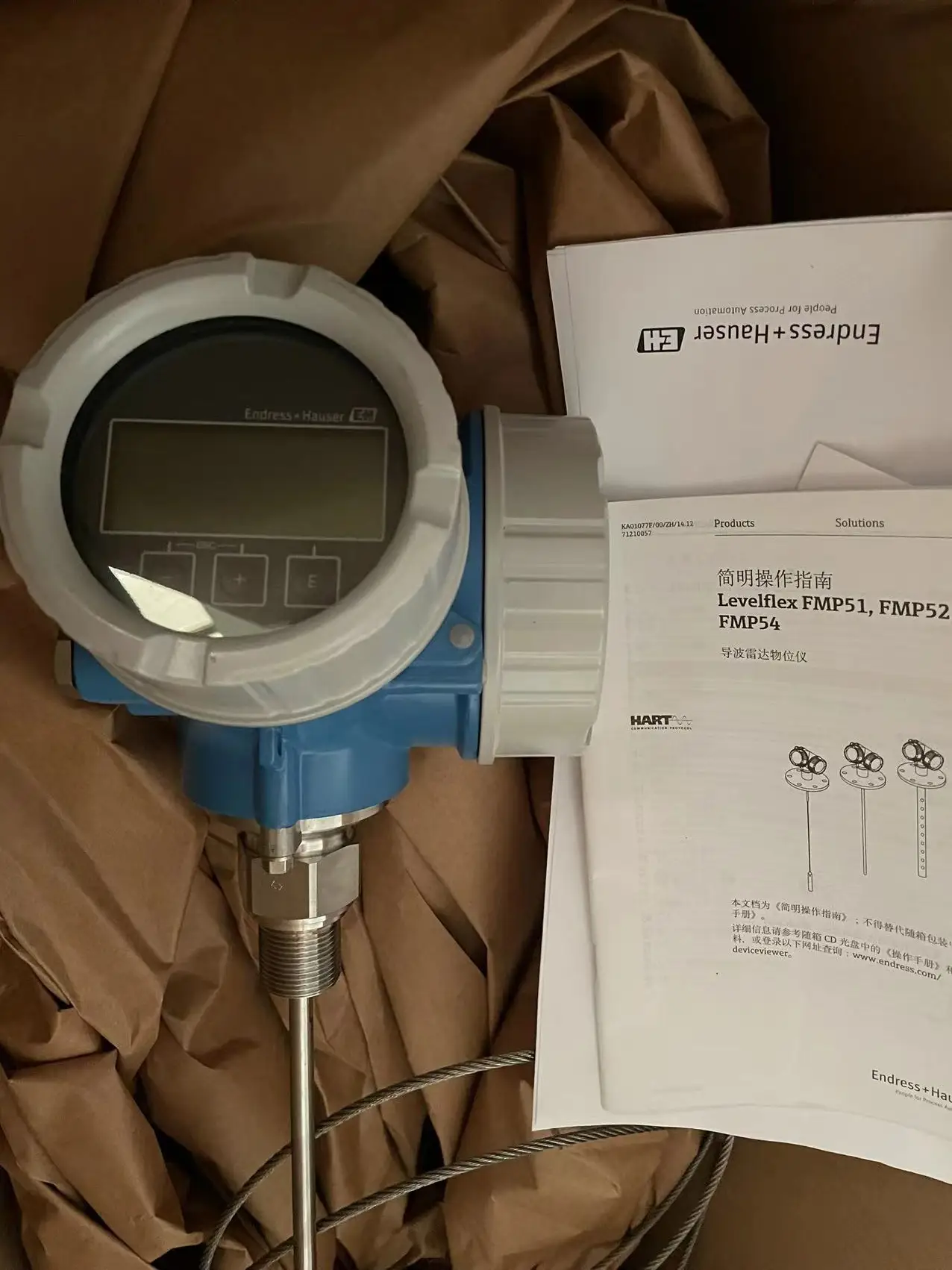 Endress+hauser Levelflex Fmp5x Guided Wave Radar Level Meter Foundation ...