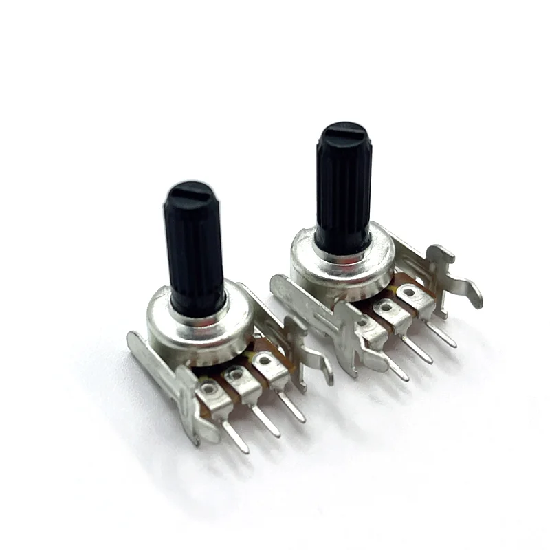 12mm Square Stereo 50K Horizontal Potentiometer - Reliable Performance