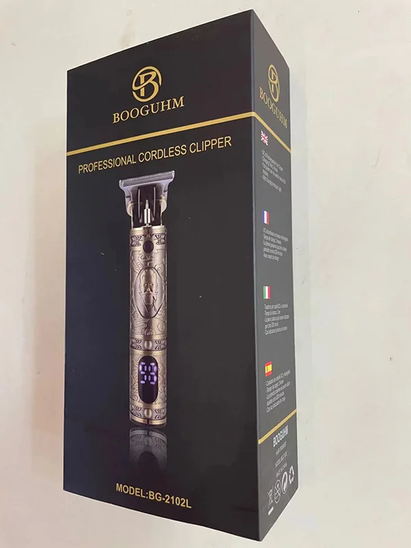 Retro Golden T9 Whole Metal Electric Clippers Men Cordless Hair Removal ...