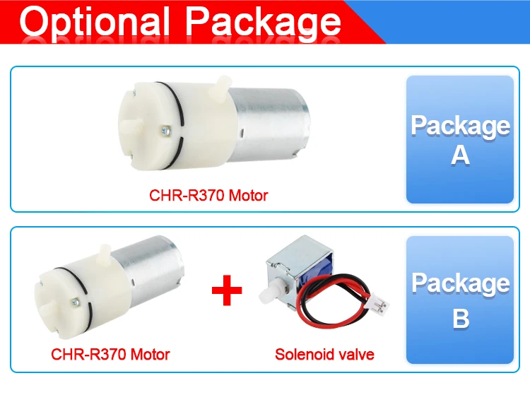 Chihai Motor R370 - Efficient 3.7V Vacuum Pump with Solenoid