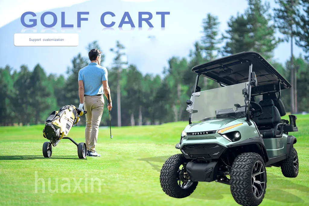 New Mold Electric Golf Cart - 4 Disc Brakes & 4 Seaters