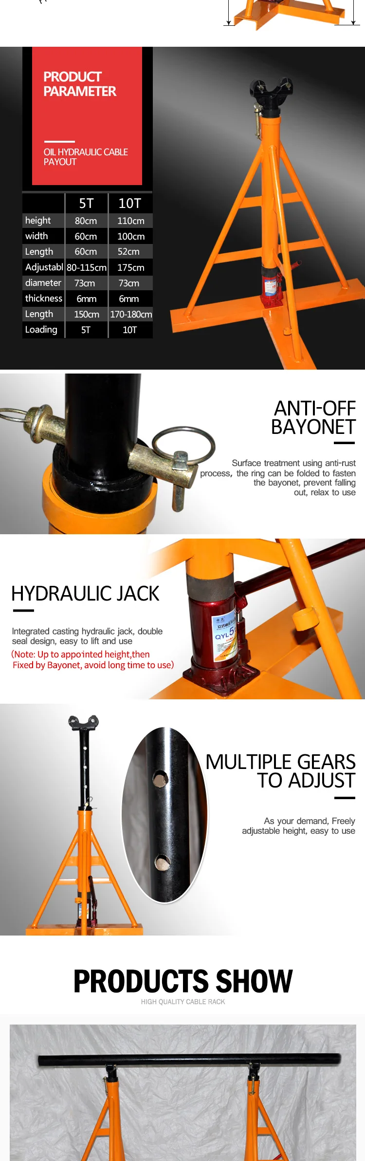 Hydraulic Cable Drum Jack - Lifting and Support Solutions