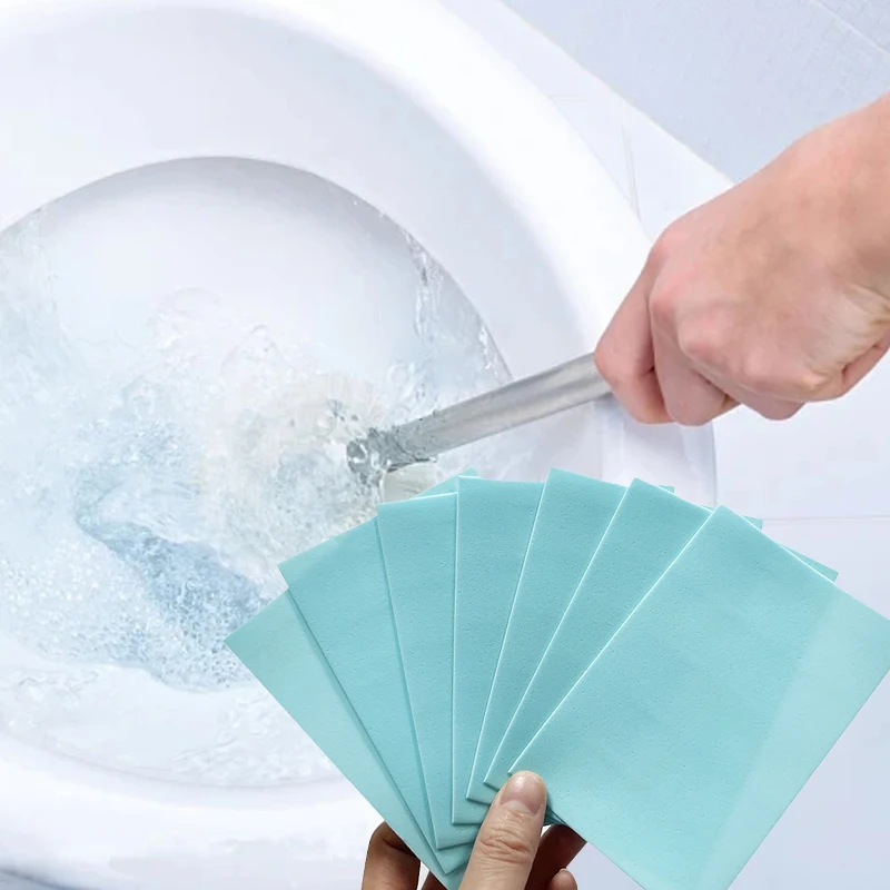 Dissolvable Biodegradable Toilet Bowl Cleaning Sheets