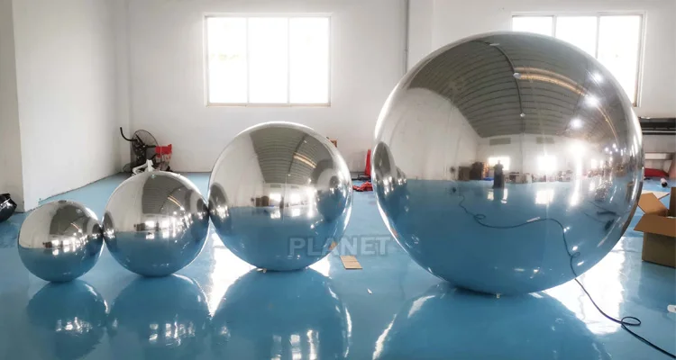 High Quality Double Layer Reflective Pvc Inflatable Mirror Ball Balloon ...