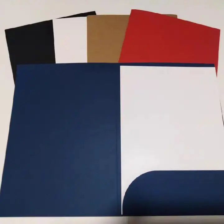 Wholesale A4 A5 Office File Folder Custom Logo With Two Pockets ...