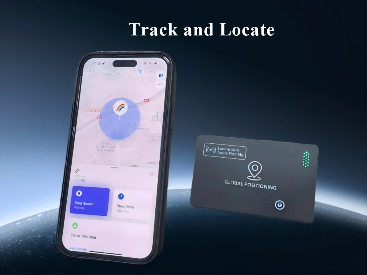 Positioning Smart Air Card RFID NFC Blocking Card PVC Anti-lost Locator ...